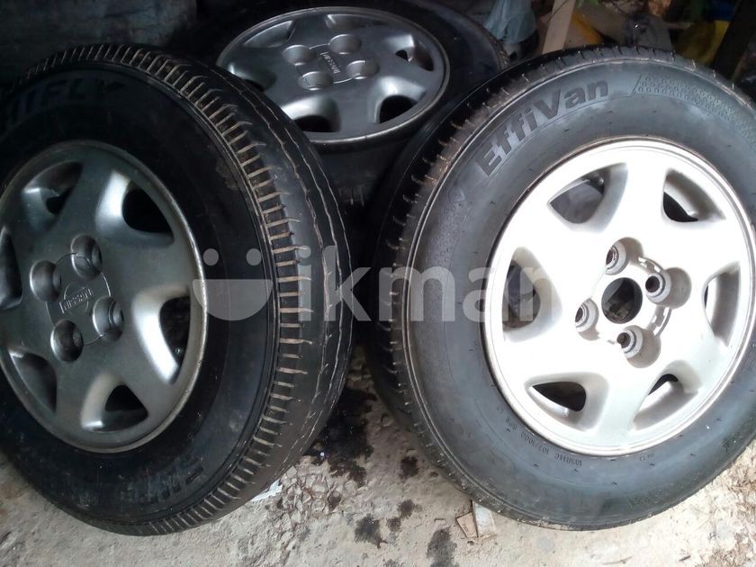 14" Alloy Wheels with Tyres 185/R14 in Gampaha City | ikman