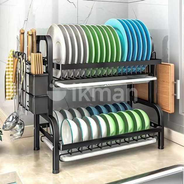 2 Layer Plate Rack Dish Drainer Holder for Sale | Colombo 6 | ikman