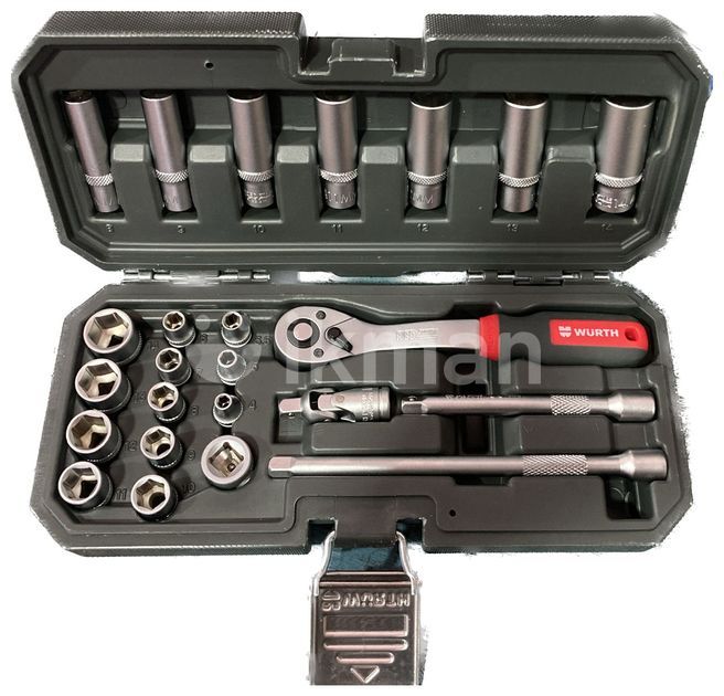 24pcs 1/4 dr socket wrinch set Wurth for Sale in Pannipitiya | ikman