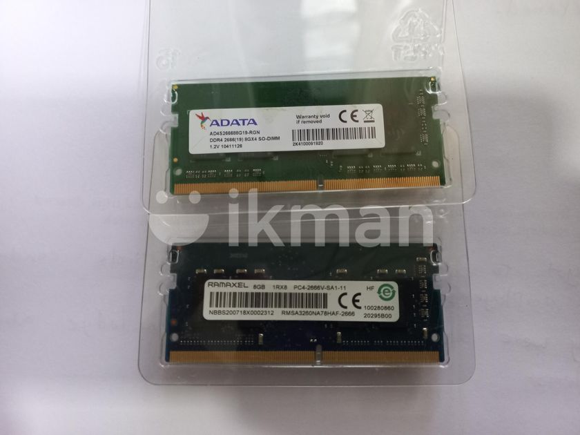 2X DDR 4 8GB Ram Cards in Matugama | ikman