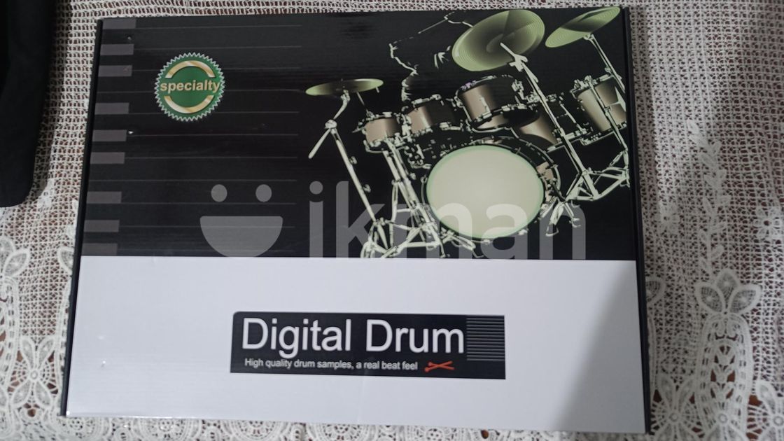 9-Pad Electronic Drum Kit Dual Battery & DC Power USB LED Indicators ...