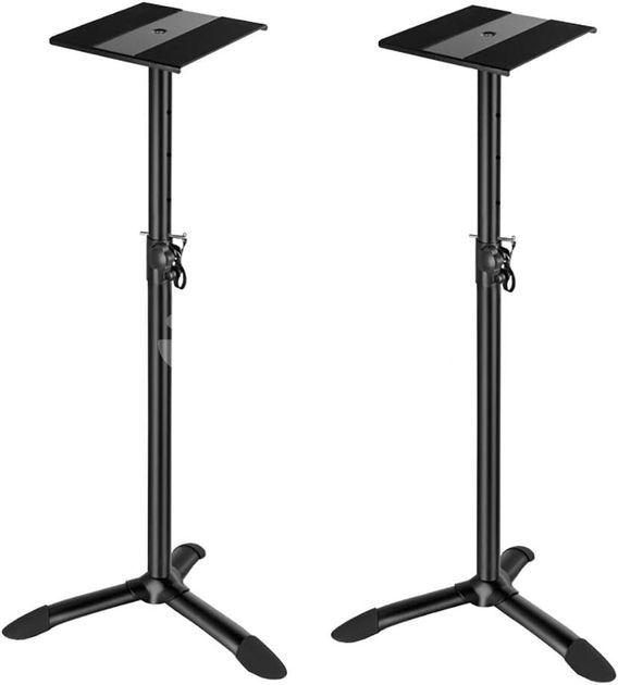 Adjustable Studio Monitor Stands with Stable Base Non-skid Padding for ...