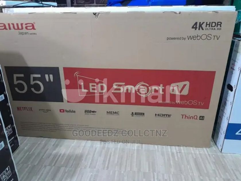 Aiwa (Japan) 55 UHD 4K Smart WebOS ThinQ AI Bluetooth Magic Remote TV for Sale in Colombo 4 | ikman