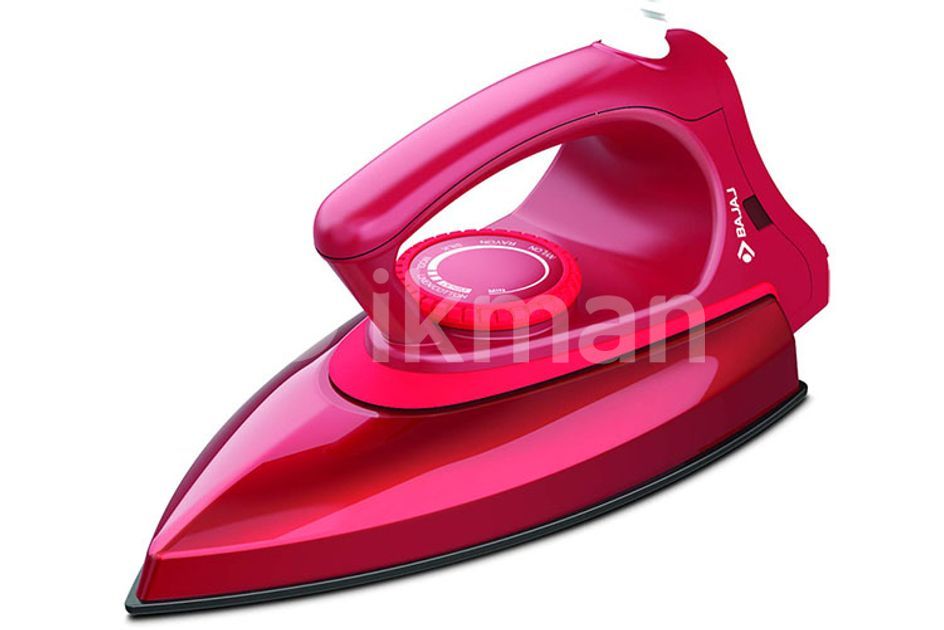 "Bajaj" Plastic Canvas Metallique Red Dry Iron (1000W) for Sale in ...