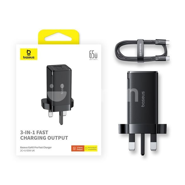 Baseus 65W GaN5 Pro Fast Charger laptop macbook charging adapter for ...