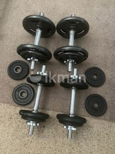 Brand New Dumbbell Barbell 10Kg Weight Plats Set 12/20/30/40Kg for Sale ...