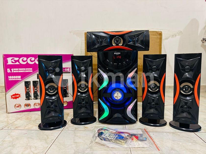 Brand New Ecco 5.1 Home Theater Setup EC-S6 Subwoofer for Sale in Kolonnawa | ikman