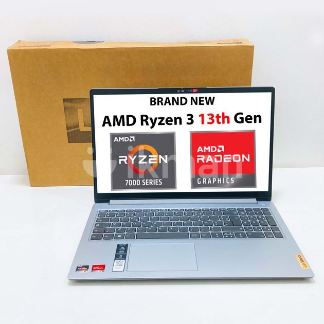 BrandNew Lenovo Ryzen 3 13th Gen + 8GB DDR5 +256GB NVMe Radeon Graphic ...