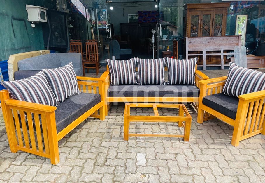 Burutha Modern Box Sofa Set with Glass Stool for Sale | Kaduwela | ikman