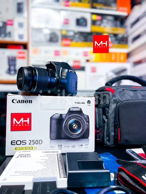 Canon 250D 4K 24.2 MP DSLR Camera Full Set Box for Sale in Gampaha City ...