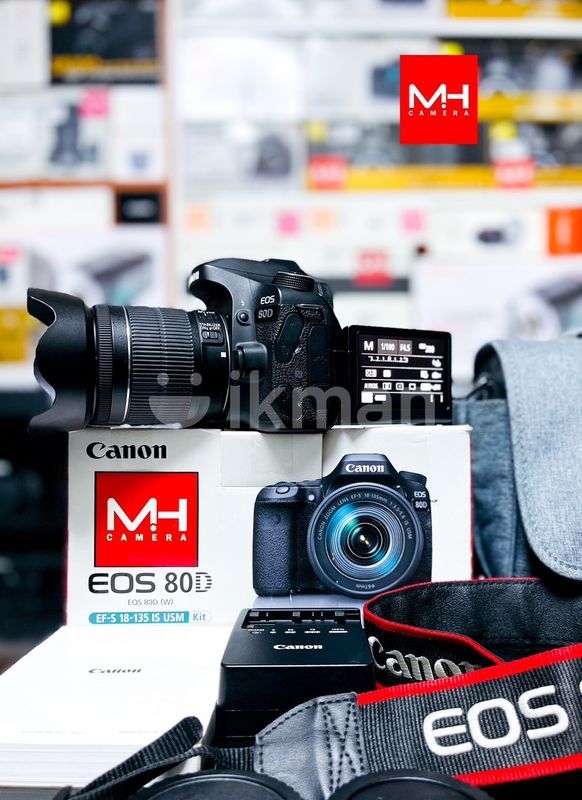 Canon 80D DSLR Camera Full Set Box for Sale in Gampaha City | ikman