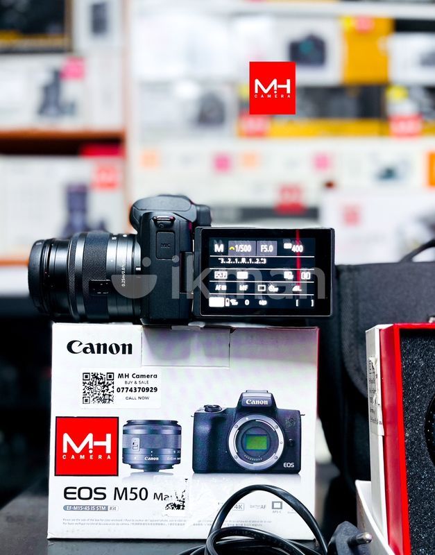 Canon M50 Mark ll 4K Mirrorless Camera Full Set Box for Sale in Gampaha ...