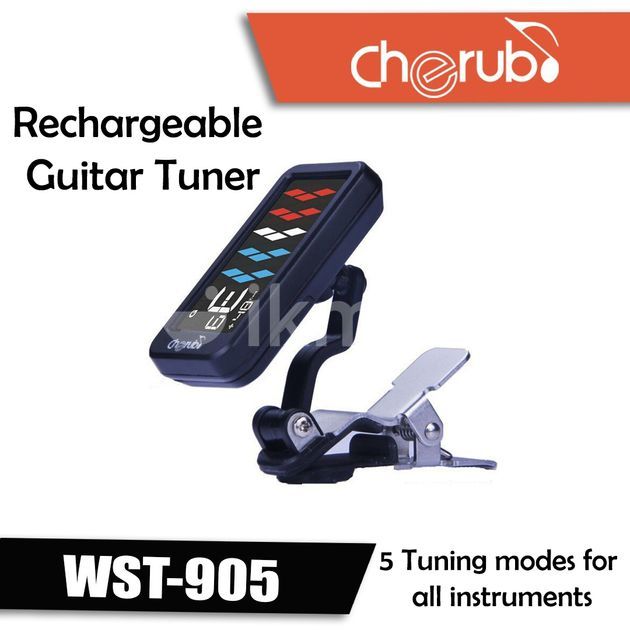 Cherub WST-905Li Rechargeable Guitar Tuner, 5 Tuning modes for Sale in ...
