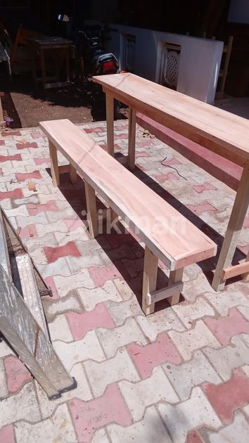 Class table With Bench 6ft *1ft mahogani for Sale | Nugegoda | ikman