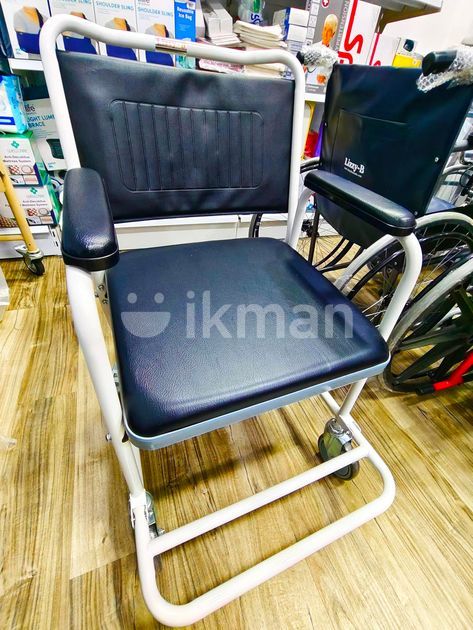 Commode Chair Castor Wheel Non Foldable කොමඩ් පුටු for Sale in ...