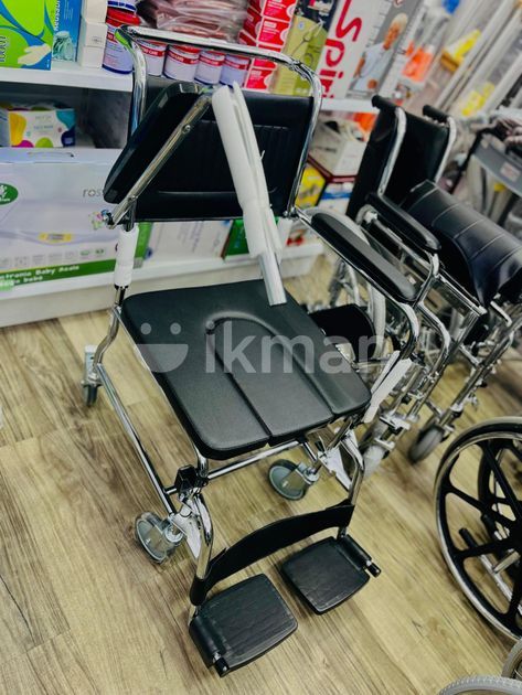 Commode Chair Castor Wheels Arm Decline for Sale in Battaramulla | ikman