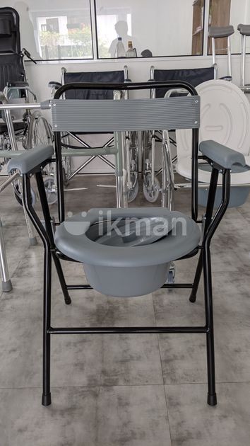 Commode Chair Gray With Bucket - Fodable for Sale in Colombo 8 | ikman