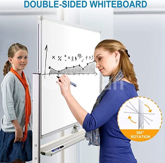 DOUBLE SIDE WHITE BOARD WITH STAND in Malabe | ikman