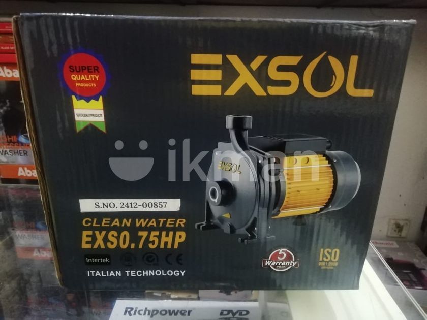 Exsol Italiyan technology water Pump (0.75HP) for Sale in Kadawatha | ikman