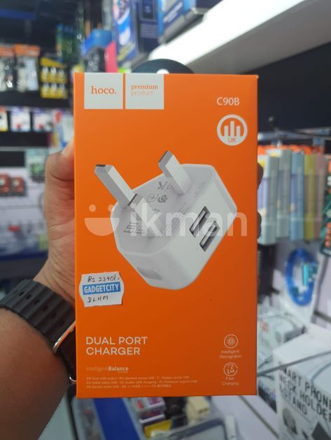 HOCO 2.4A C90B Dual Port Charger in Rajagiriya | ikman