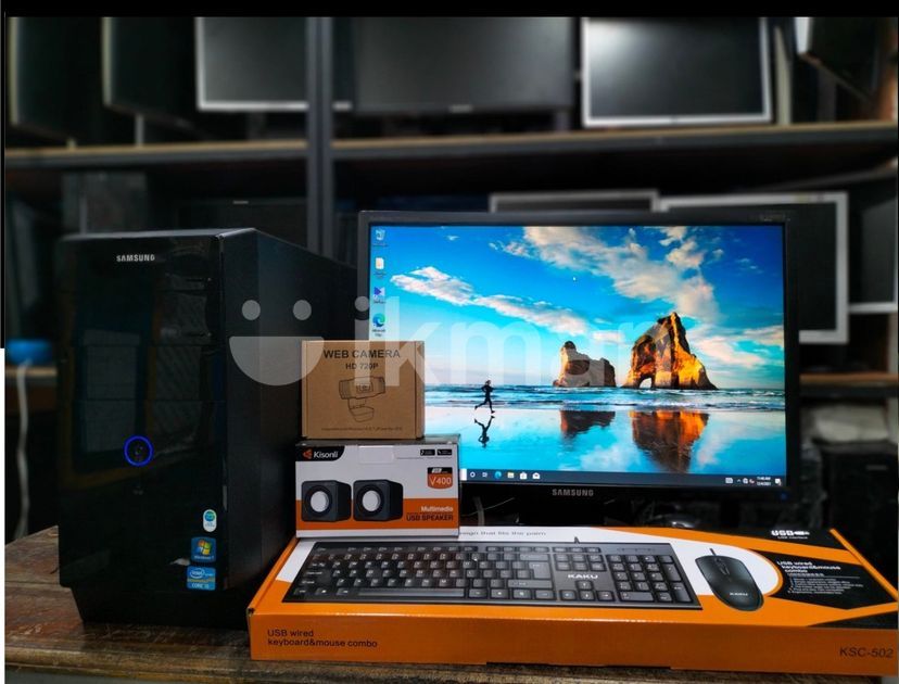 i3 500GB 4GB Desktop PC + 19" LCD monitor With Full set for Sale in ...