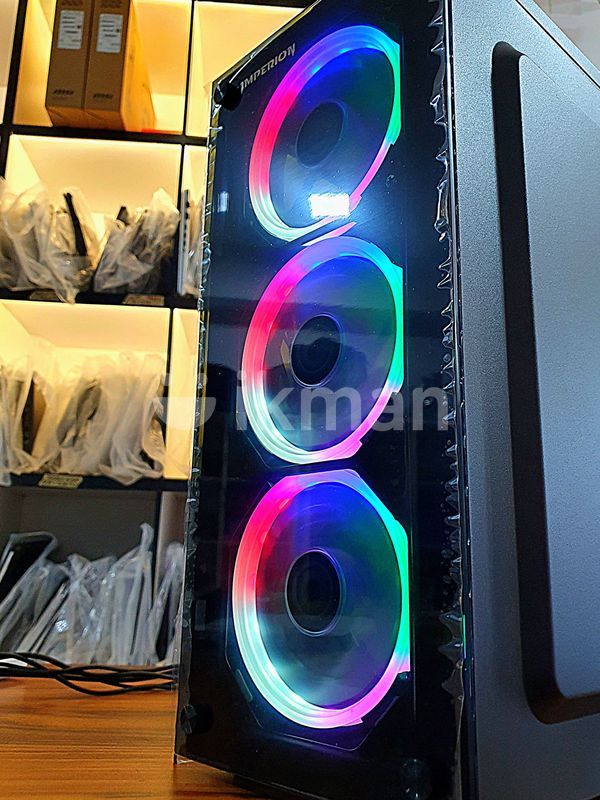Imperion Perfect Shield E1/E3/F301 Gaming PC Casing with RGB Fans for ...
