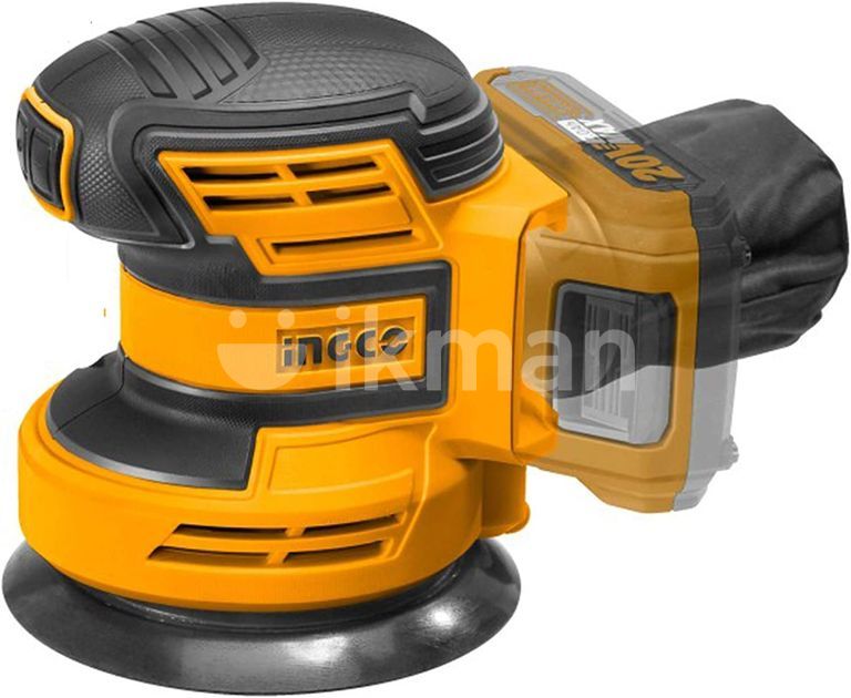 INGCO CORDLESS RANDOM ORBIT SANDER 125mm (without battery & charger ...