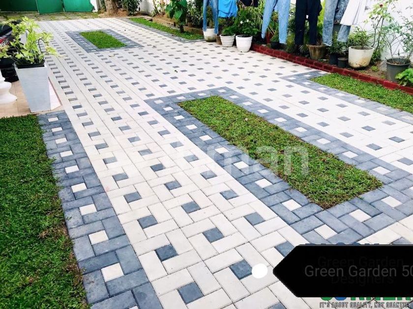 Interlock Paving and Grass Planting | Nugegoda | ikman