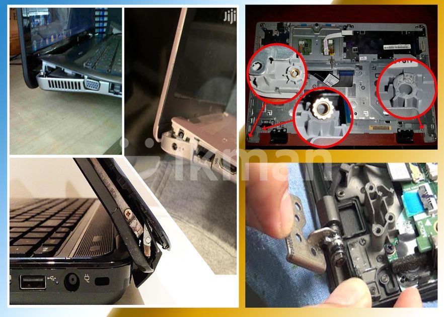 Laptop Hinges Plastic Steel Frame Repair Computer Service ...