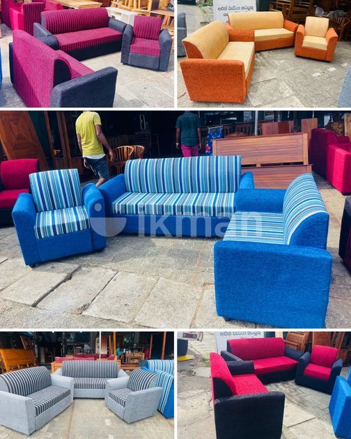 Large Modern 321 Full Cushioned Sofa Set for Sale | Kaduwela | ikman