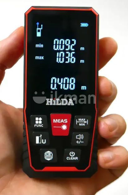 Laser Tape / Digital Distance Meter HILDA 120M\ 394ft + Angle sensor ...
