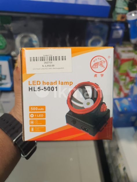 LED Rechargeable Head Lamp HL5-5001 for Sale in Rajagiriya | ikman