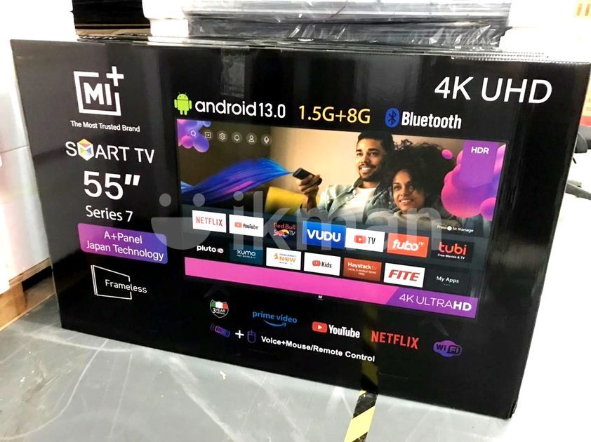 MI+ 55 inch Smart Android 13 Bluetooth UHD LED TV for Sale in Colombo 4 | ikman