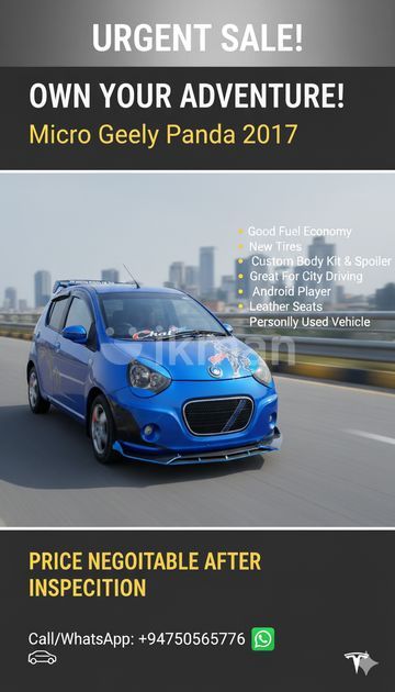 Micro Geely Crystal Blue 2017 for Sale in Badulla City | ikman