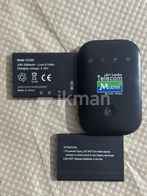 Mobitel Router Battery DC009 2300mAh Svitin Wipod Reliance for Sale in ...