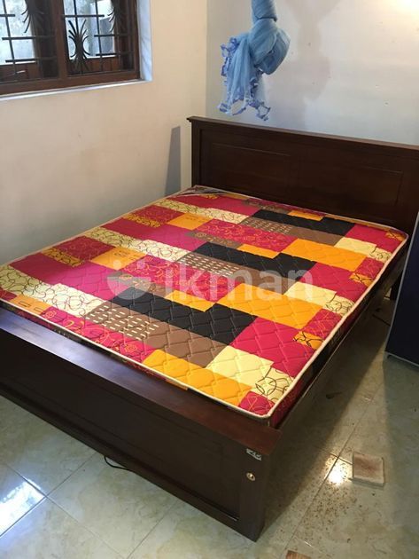 Modern Teak 6x5 Box Bed With Hybrid for Sale | Kottawa | ikman
