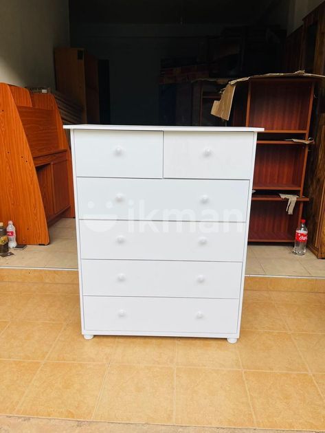 Modern White MDF Chest of Drawer Set | Kottawa | ikman