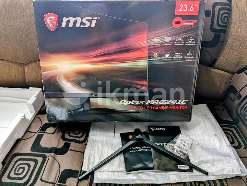 Msi 144hz 24" 1080p Curved Gaming Monitor for Sale in Wattala | ikman