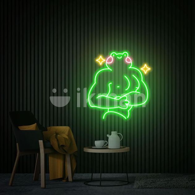 Muscle Neon Sign, LED Light, Gym Wall Decor, Dumbbell for Sale in ...