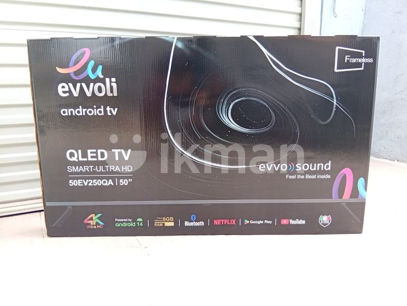 New 50" Evvoli (Italy) QLED Smart Android 14 4K UHD TV for Sale in Dehiwala | ikman