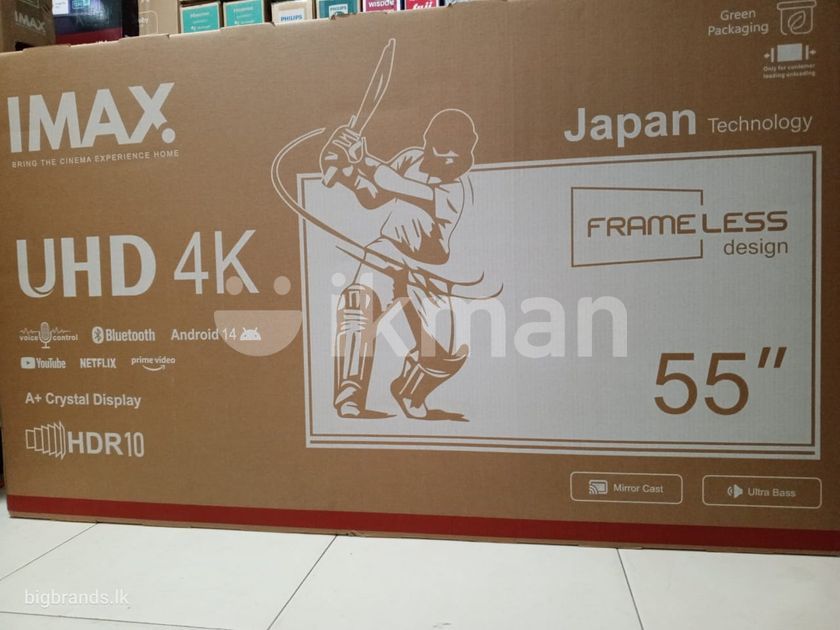 New 55" IMAX JAPAN Smart 4K Android UHD HDR LED Frameless TV for Sale ...