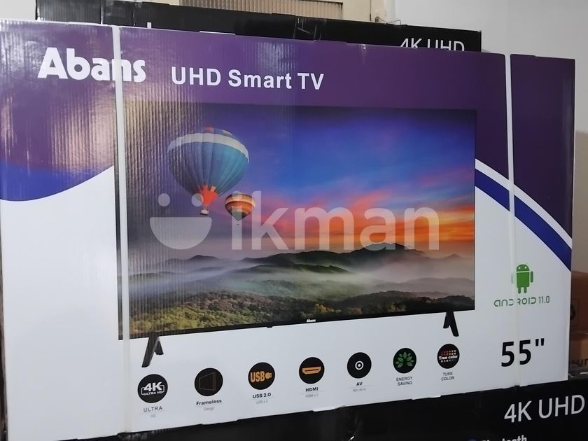 New 55 inch ABANS Smart 4K Android UHD Frameless LED TV for Sale in Colombo 4 | ikman