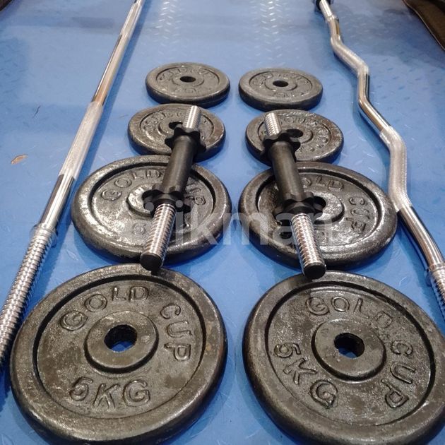 New Dumbbell Set 30Kg Weight Plate 10/12/15/30/20/40/50Kg Home Gym ...