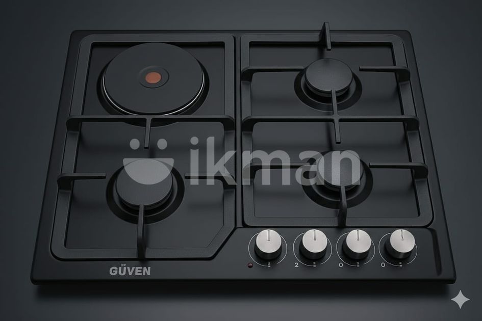 New GUVEN (German) 3 Gas Burner +1 Electric Hot Plate Cooker Hob for ...