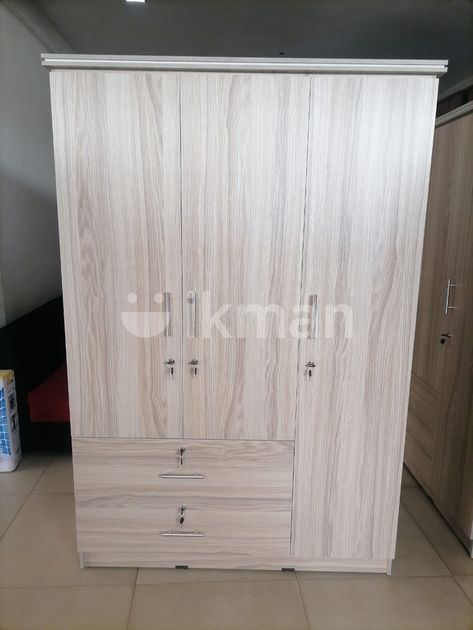 New Hash Colour Melamine 3 Door Wardrobe / Cupboard for Sale | Homagama ...