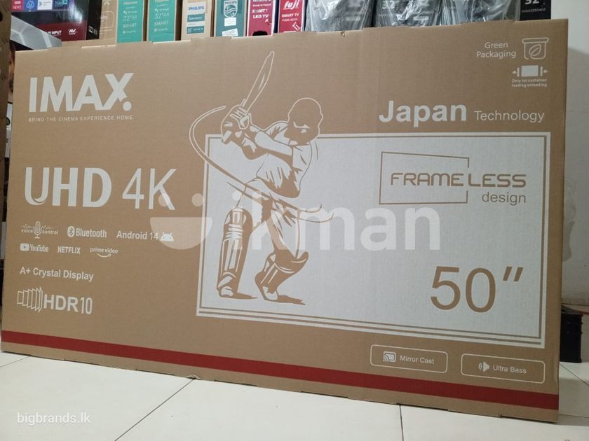 New IMAX (JAPAN) 50" Smart Android 14 4K UHD HDR LED TV +Magic Remote ...