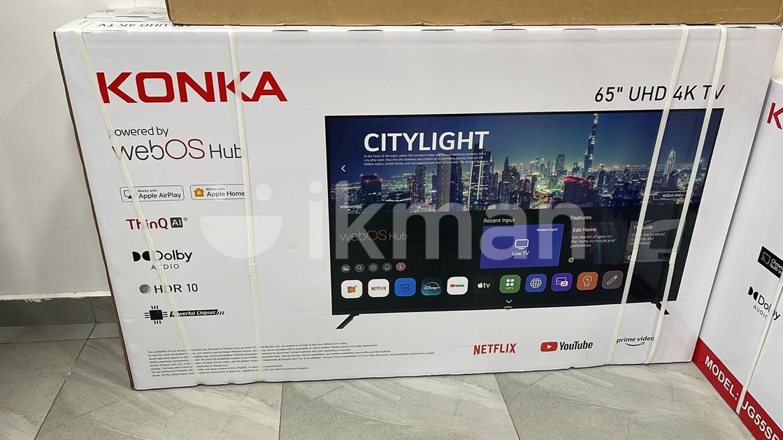New KONKA 65" Smart 4k UHD AI ThinQ Webos Tv for Sale in Wellampitiya | ikman
