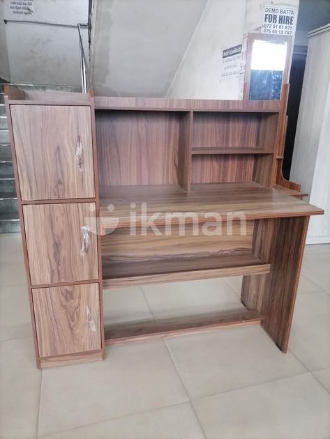 New Melamine 4*2 Study Table with Rack Locker Cupboard for Sale ...