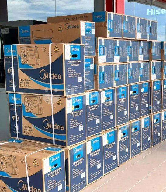 New Midea 12000 BTU Xtreme AC R32 Non Inverter Air Conditioner + Kit 3M ...