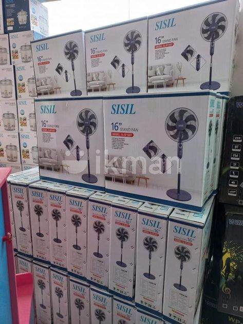 New Sisil Pedestal Stand Fan 7 Blade + Remote Control for Sale in ...